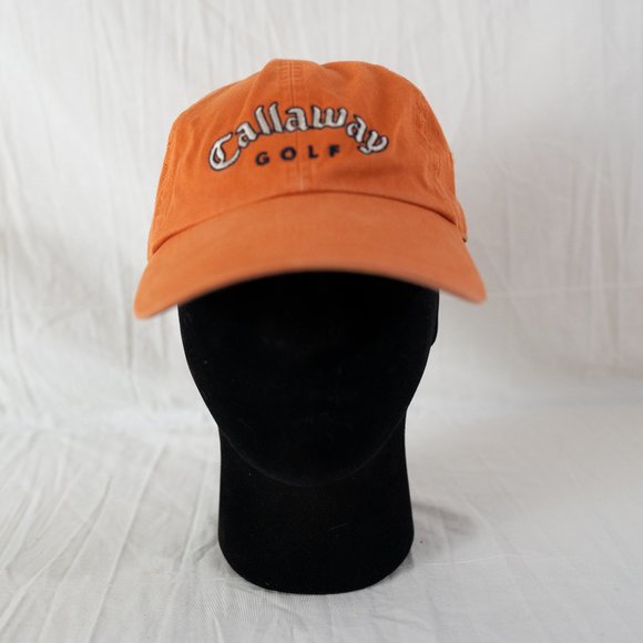Callaway | Accessories | Callaway Golf Hat Mens Orange With White ...